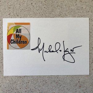Autograph | Other | Michael E Knight Signed Index Card 4x6 Tad Martin ...